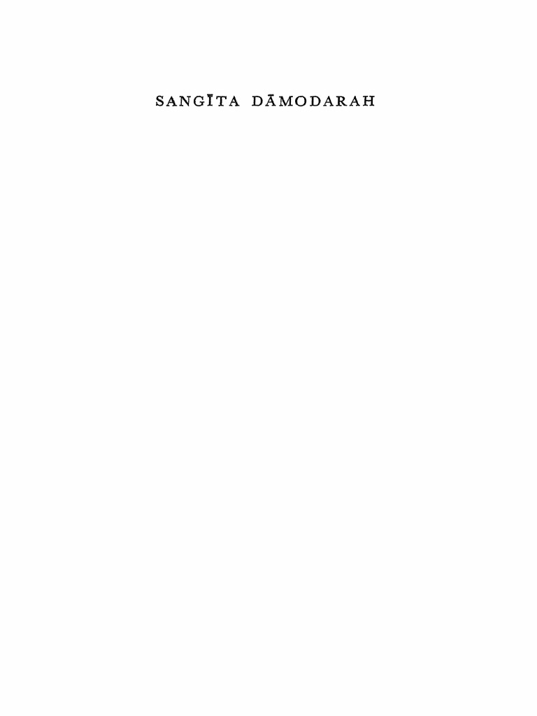 Sangeet Damodar OLD | PDF