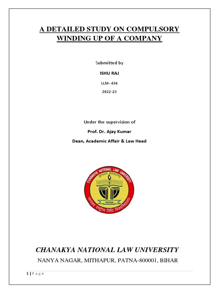 An In-Depth Analysis of the Procedure and Grounds for Compulsory ...