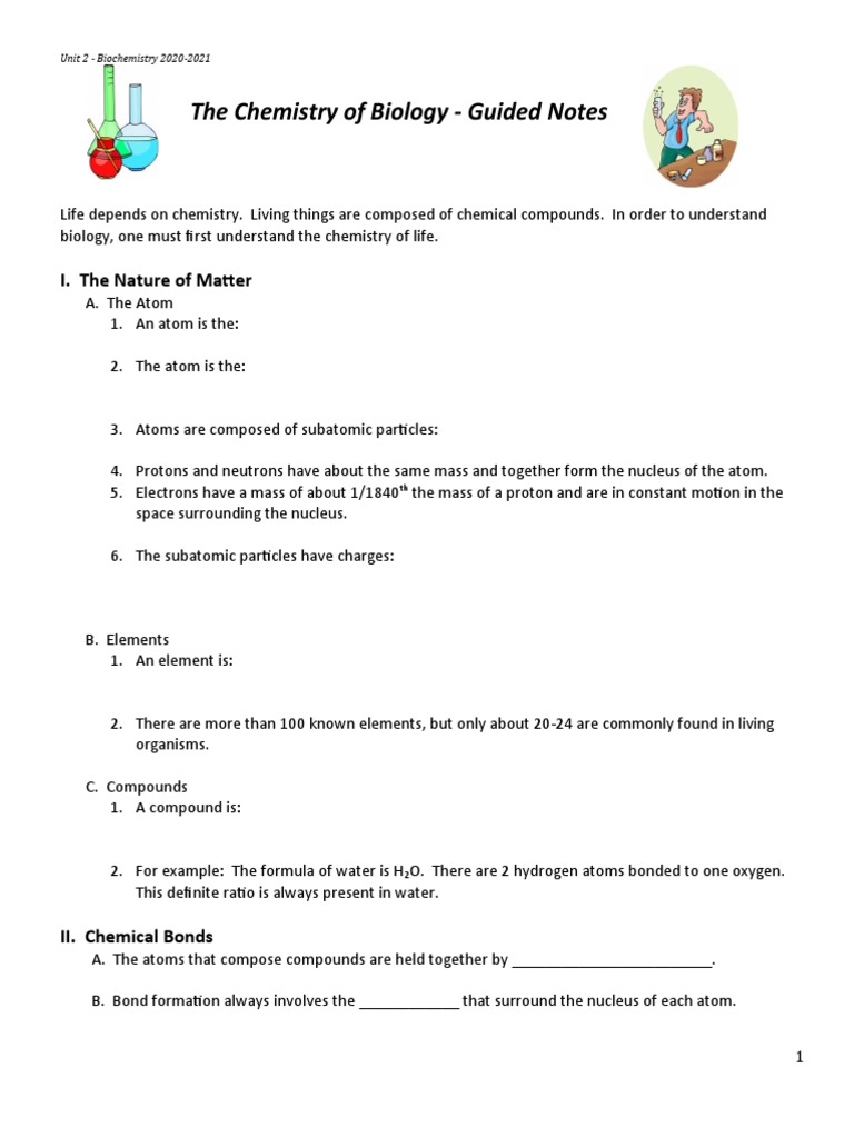 Biochemistry Unit 2 Overview | PDF | Chemical Bond | Ion