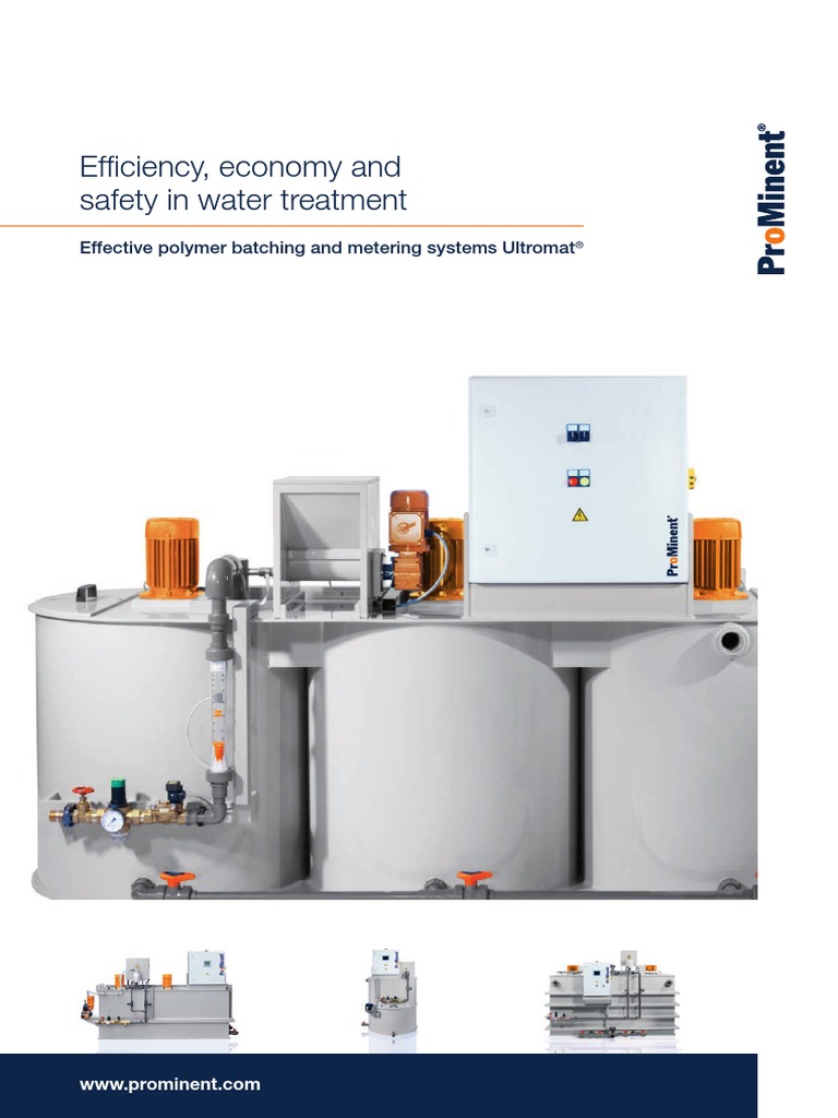 Efficiency, Economy Polymer Metering System | PDF | Water | Pump