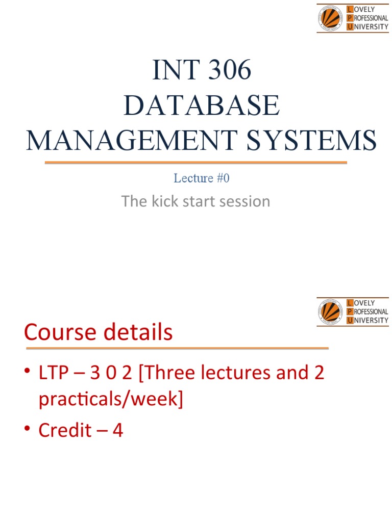 Introductory Lecture INT306 | PDF | Pl/Sql | Databases
