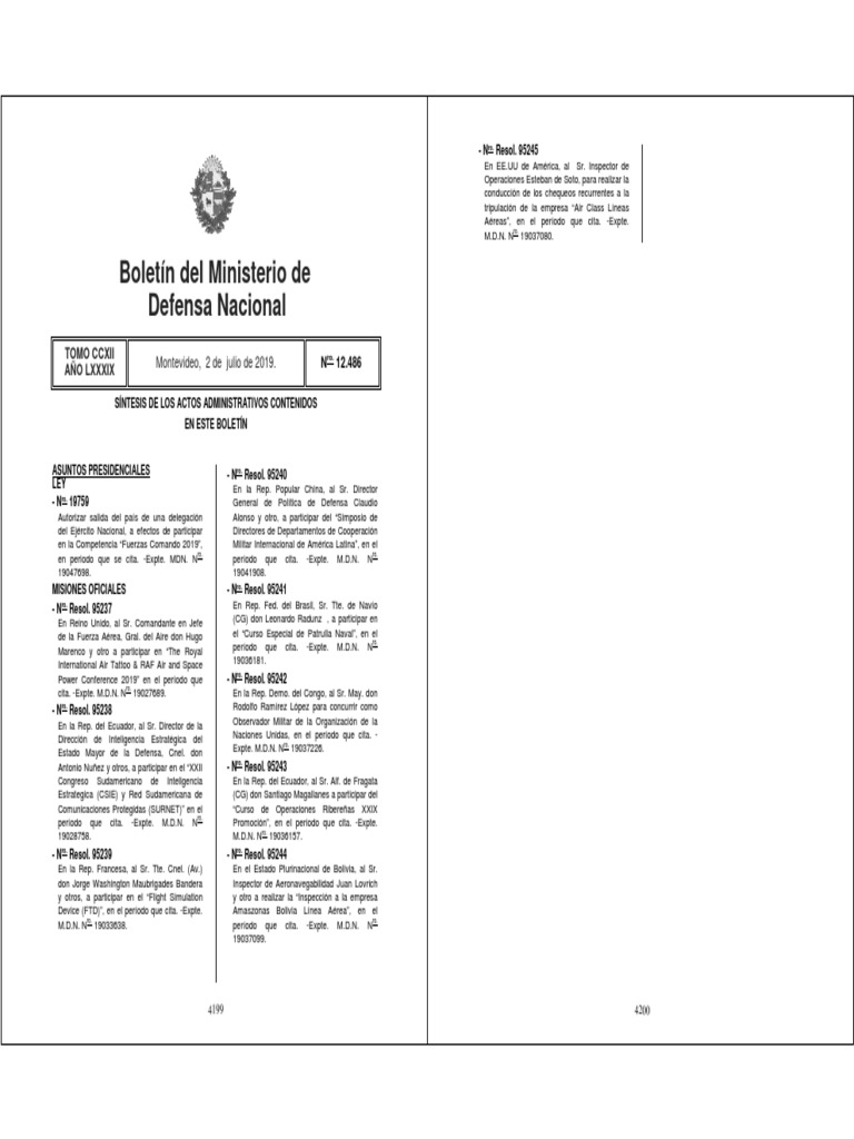 Boletin 12486 | PDF | Gobierno | Relaciones Internacionales