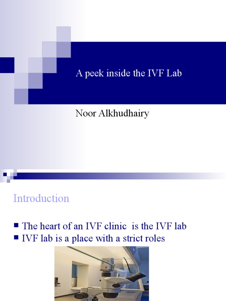 A Peek Inside The IVF Lab11 | PDF | In Vitro Fertilisation | Biological ...