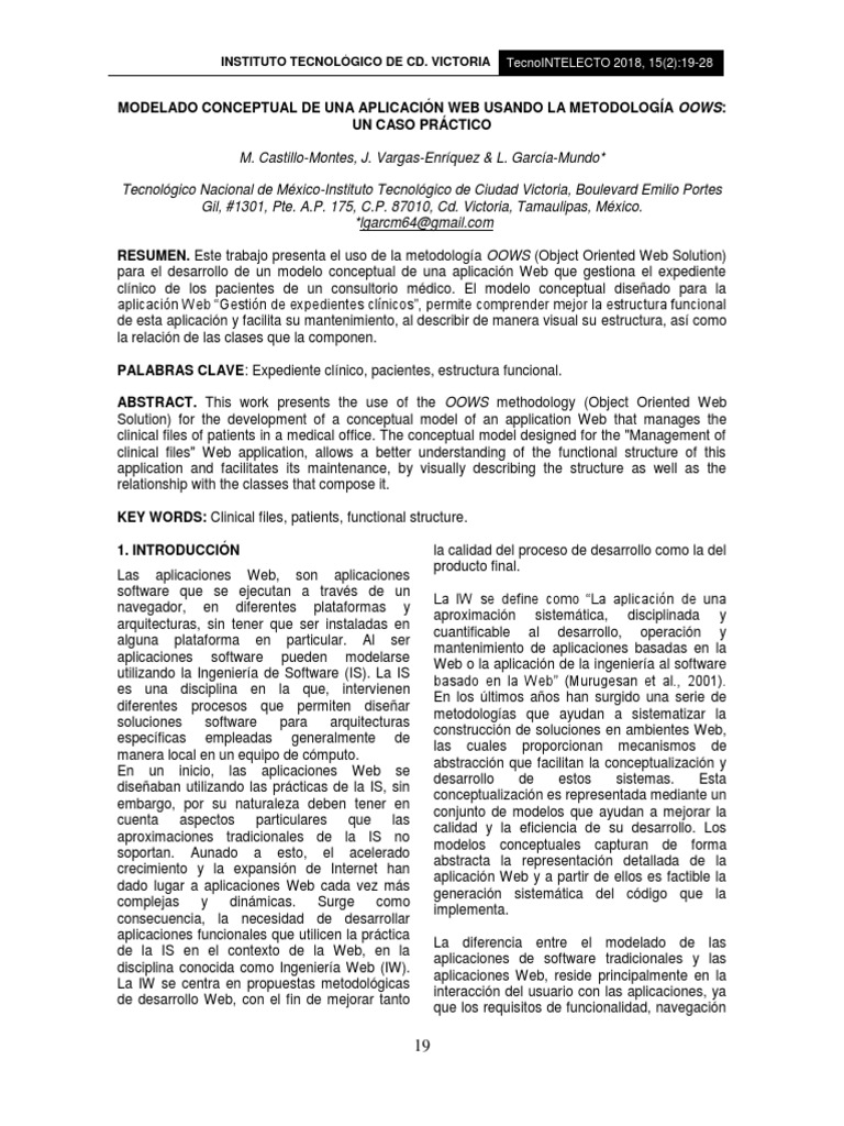 Modelado Conceptual de Una Aplicación Web Usando La Metodolgía OOWS ...