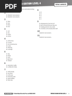 Prepare 3 Workbook Answer Keys | PDF