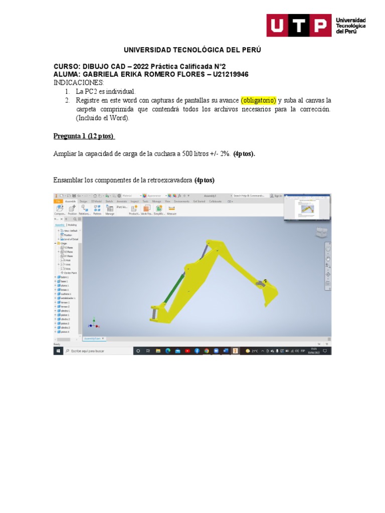 Pc2 Dibujo Cad | PDF