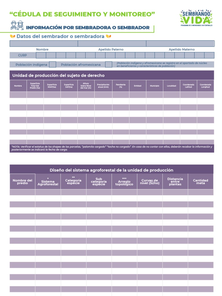 NUEVA CEDULA DE SEGUMIENTO V2-Desbloqueado | PDF | Riego | Agricultura