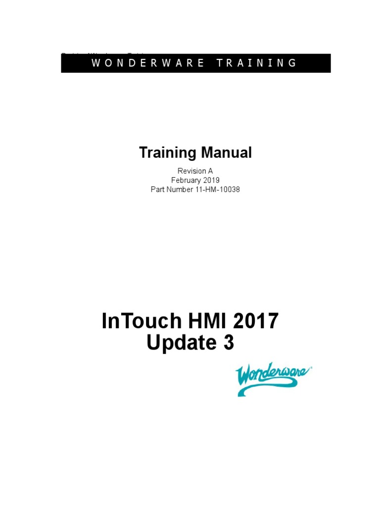 InTouchHMI 2017update3 RevA Manual | PDF | Operating System | Window ...