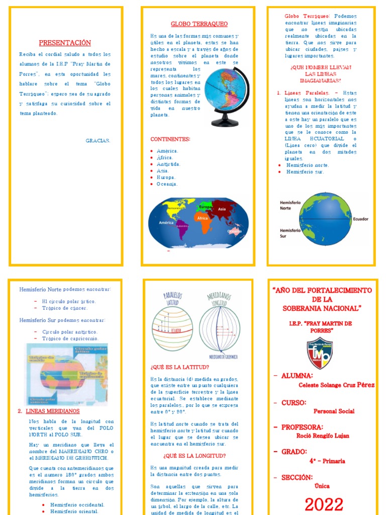 TRIPTICO Eglobo teraqueo | PDF | Tierra | Ecuador