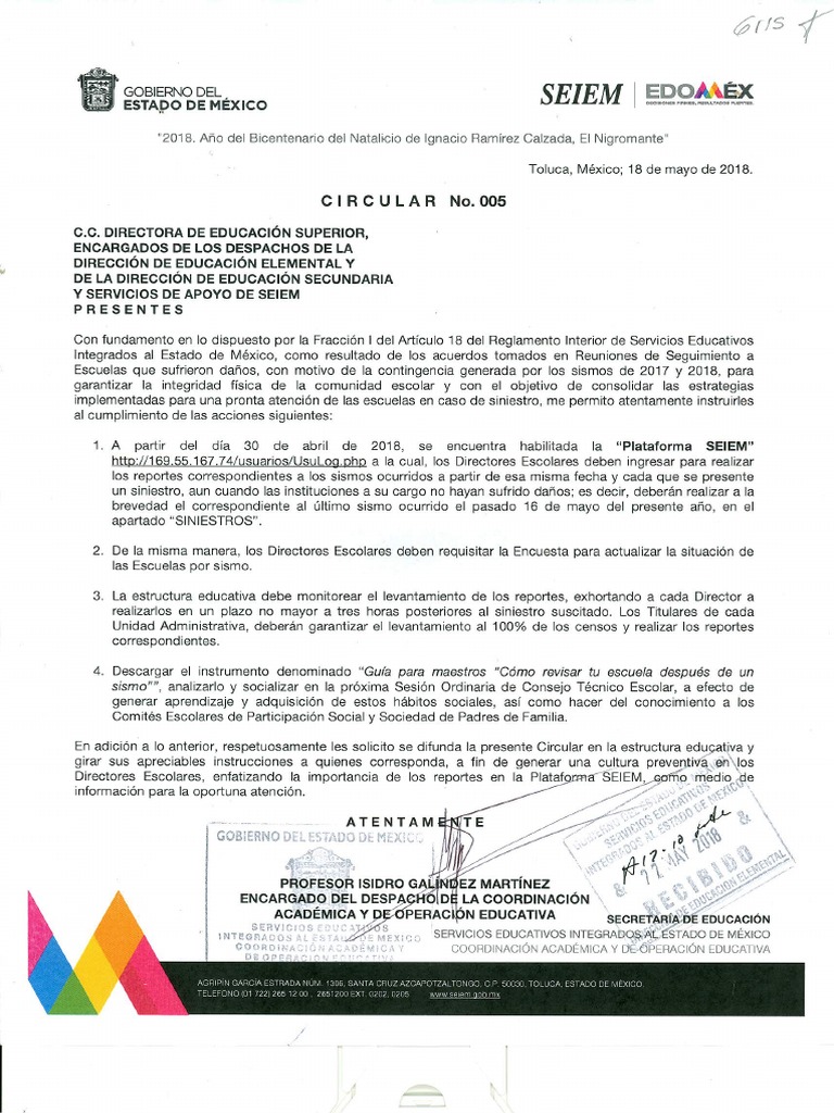 Circular 005 | PDF