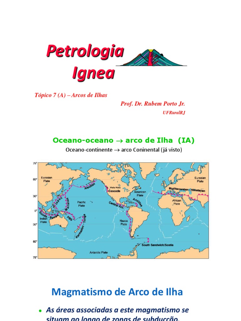 Topico 7 Aula 3 Arcos de Ilhas | PDF | Tipos de erupções vulcânicas ...