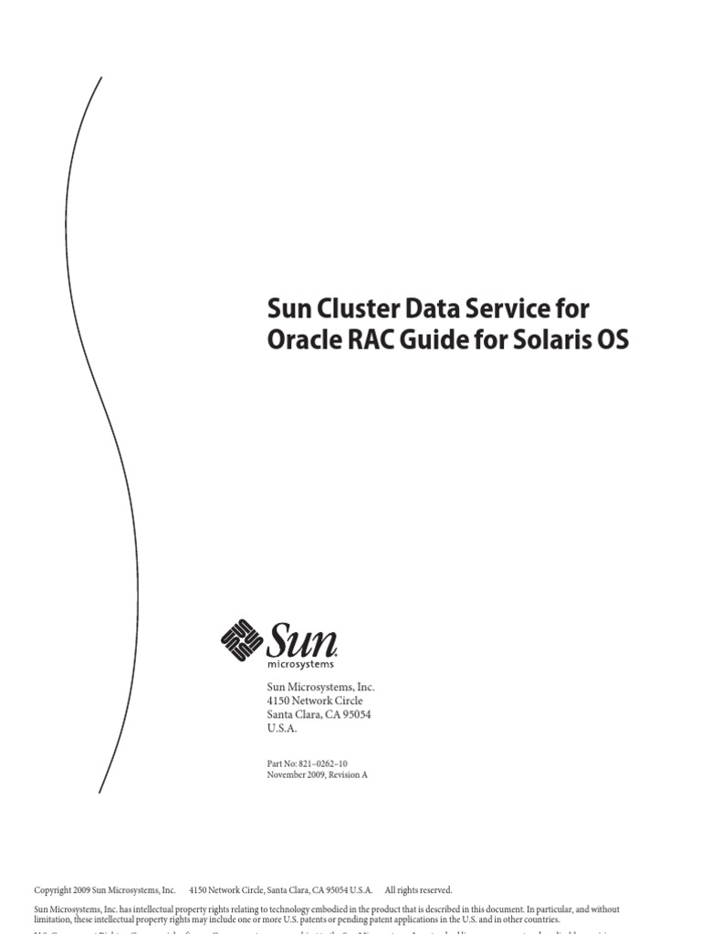 Sun Cluster Data Service For Oracle RAC Guide For Solaris OS | PDF | Oracle Database | Command ...