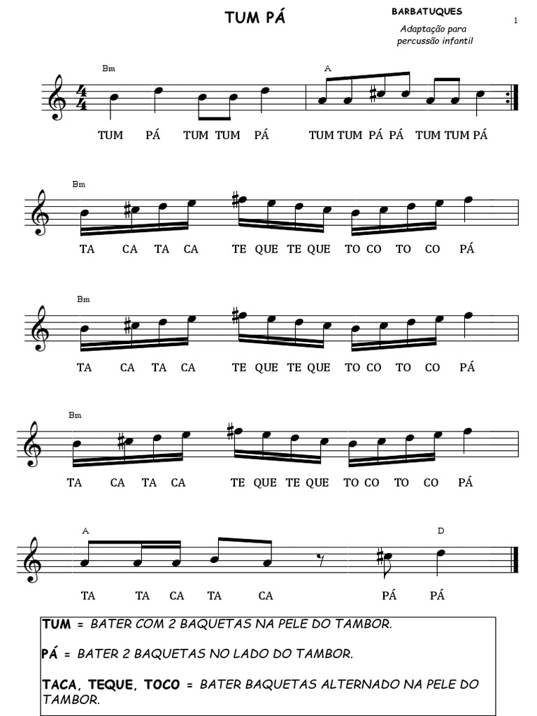 Tum Pá - Barbatuques | PDF