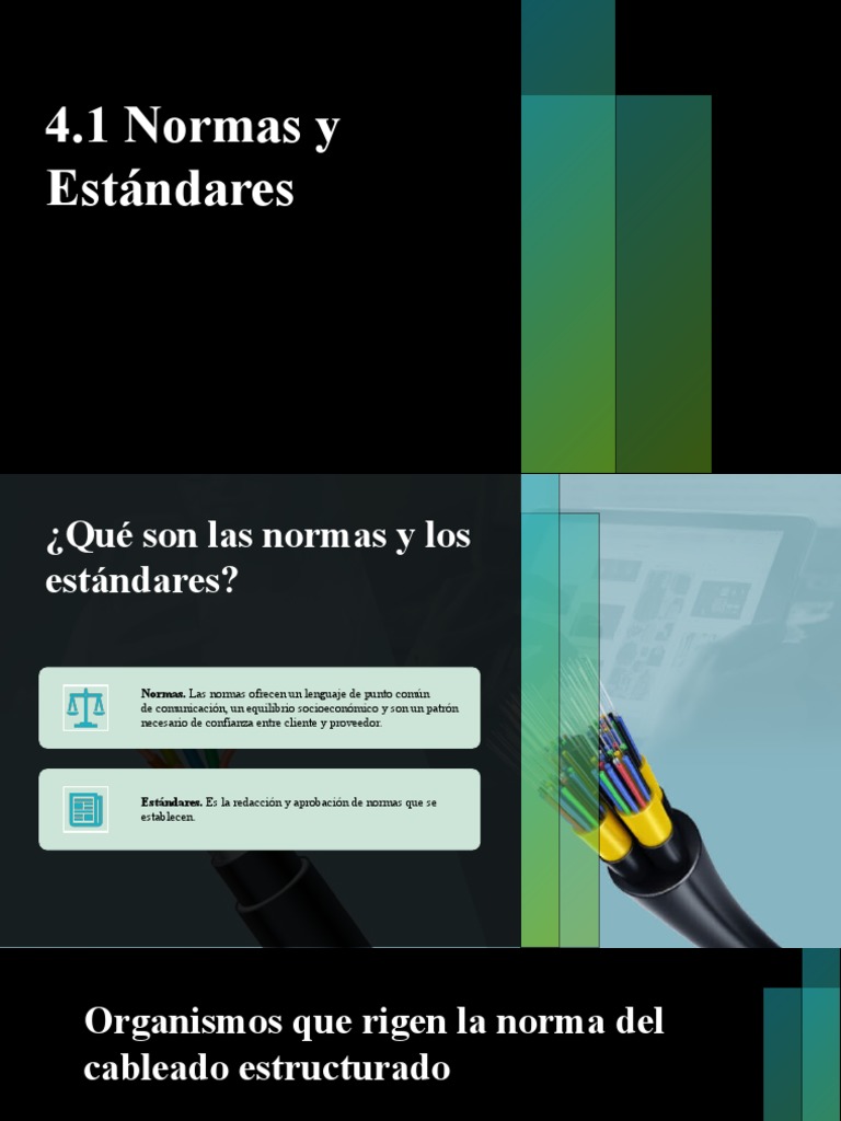 Normas y Estándares de Cableado Estructurado | PDF | Comunicación ...