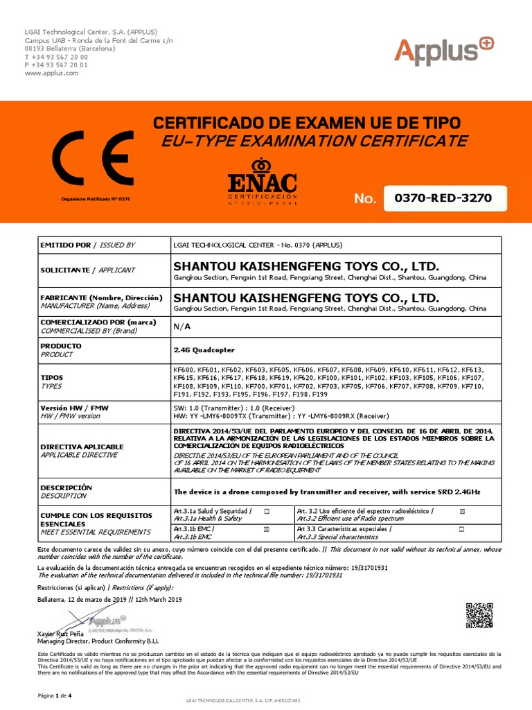 Certificado CE | PDF