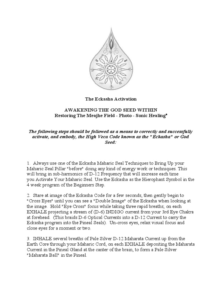 The Eckasha Activation | PDF