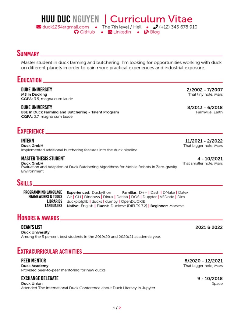 Curriculum Vitae Latex | PDF | Learning