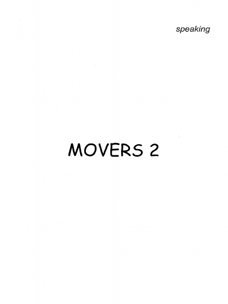 Speaking Movers 2 | PDF