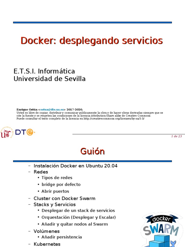 Desplegando Servicios en Docker | PDF | Dirección IP | Software del sistema