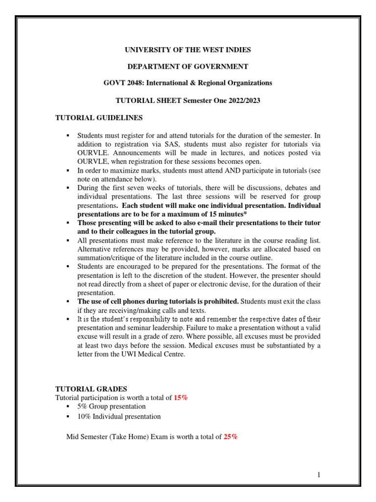 Govt 2048 Tutorial Sheet 2022 | PDF | International Monetary Fund | Theory