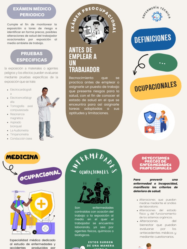 Triptico Salud Ocupacional | PDF | Seguridad y salud ocupacional | Enfermedades y trastornos