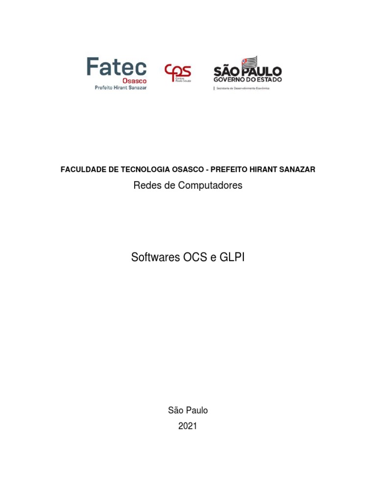 GLPI + OCS Inventory Manual | PDF | Servidor (informática) | Programas