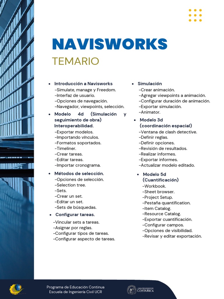 Temario Navisworks | PDF | Informática