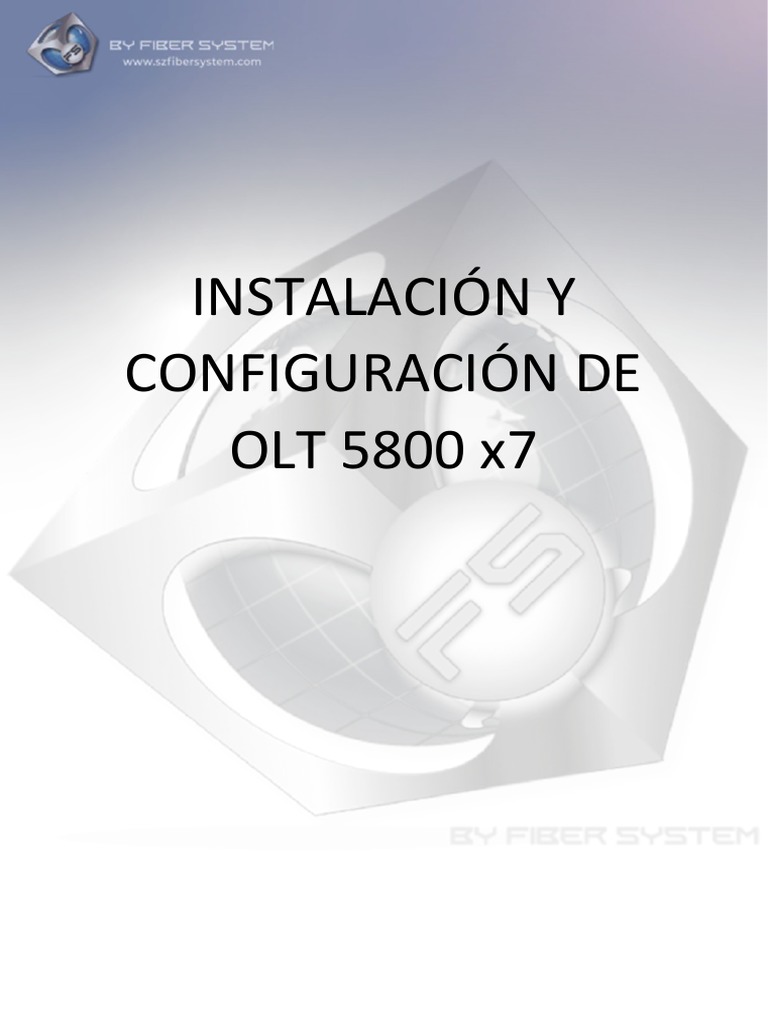 Presentacion Olt 5800 | PDF | Telecomunicaciones | Redes de computadoras