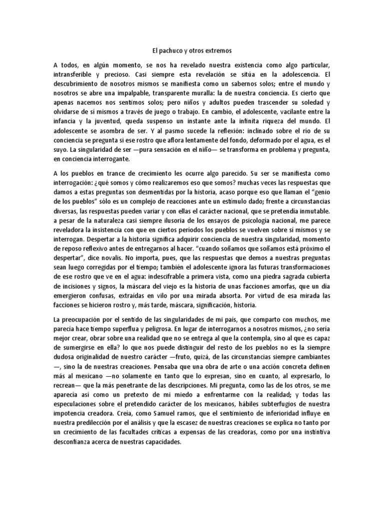 El Pachuco y Otros Extremos | PDF