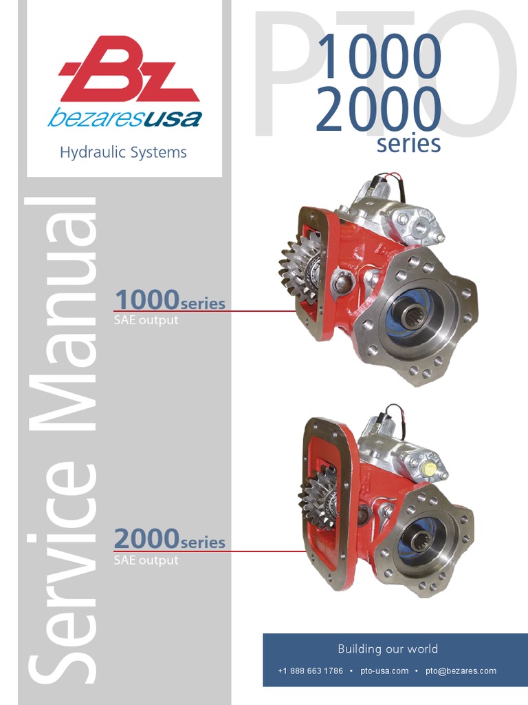 Hydraulic Systems Service Manual PTO 1000/2000 Series | PDF | Manual ...