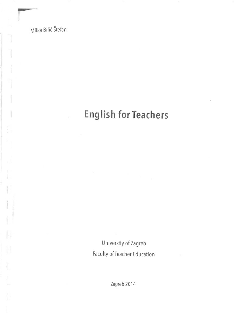 English For Teachers | PDF