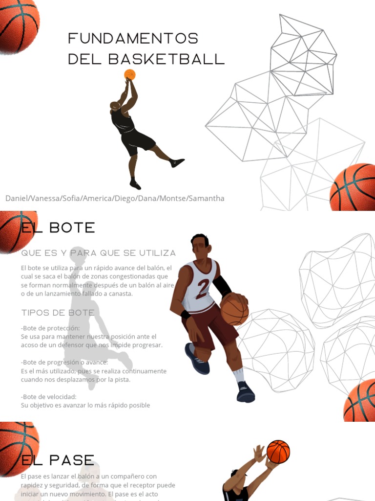 Fundamentos Del Basketball | PDF | Asociacion Nacional de Basquetbol | Juegos de habilidad física