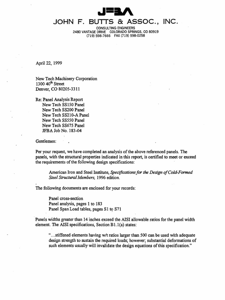 Ss 210a Armco Panel Ul90 Struct | PDF | Bending | Mechanical Engineering