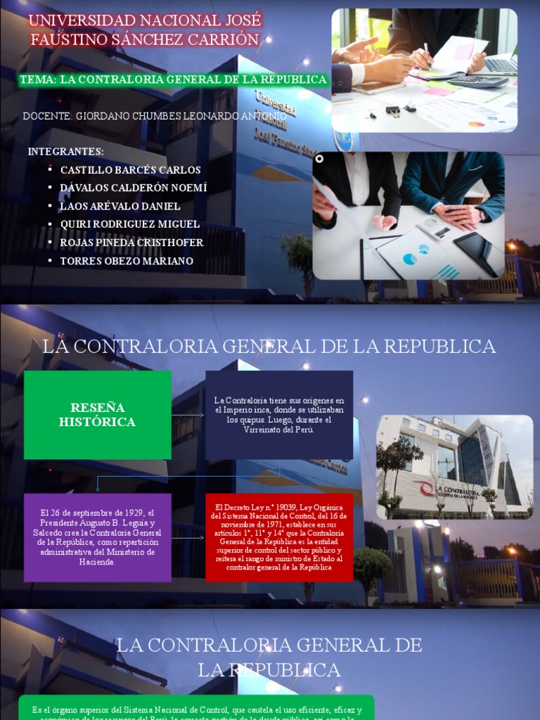 La Contraloria General de La Republica | PDF | Servicio Civil | Perú