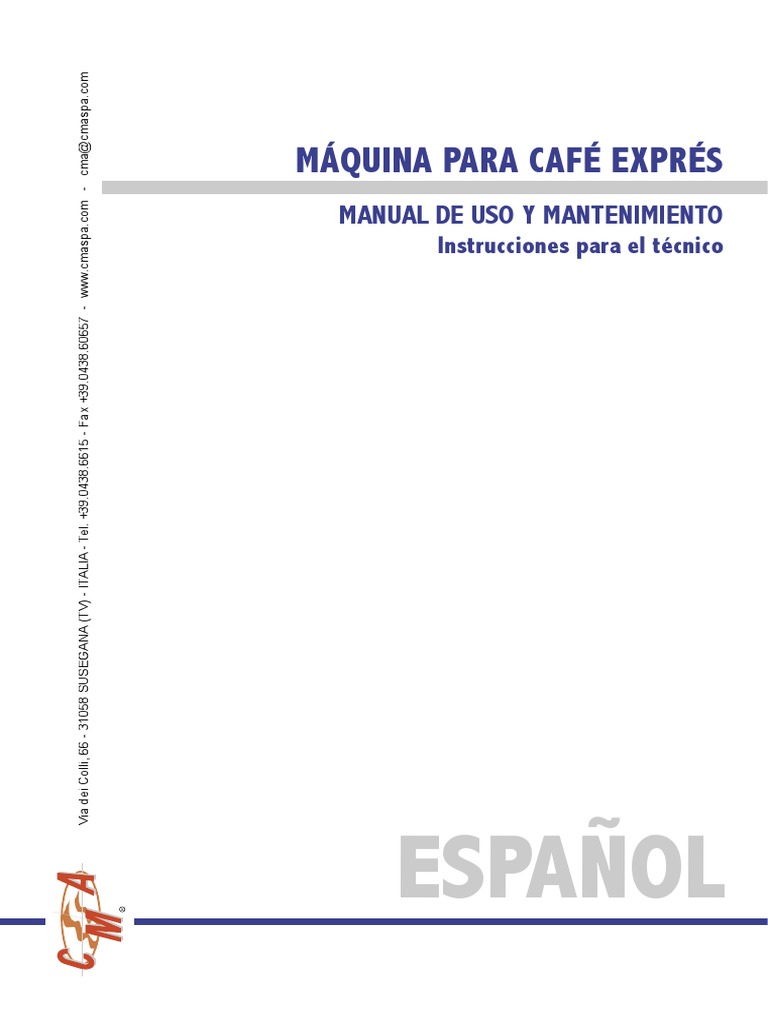 Manual Técnico de Cafeteras | PDF | Caldera | Agua