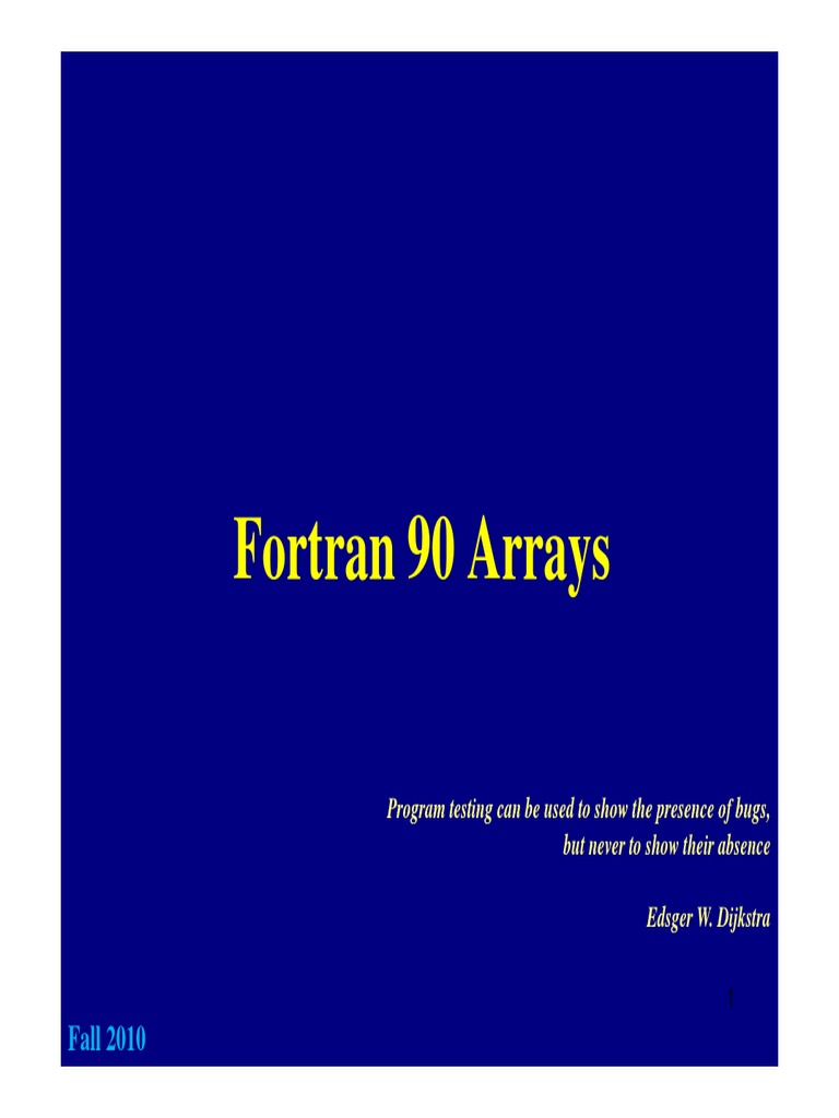 F90 Array Pdf Parameter Computer Programming Subroutine 6371