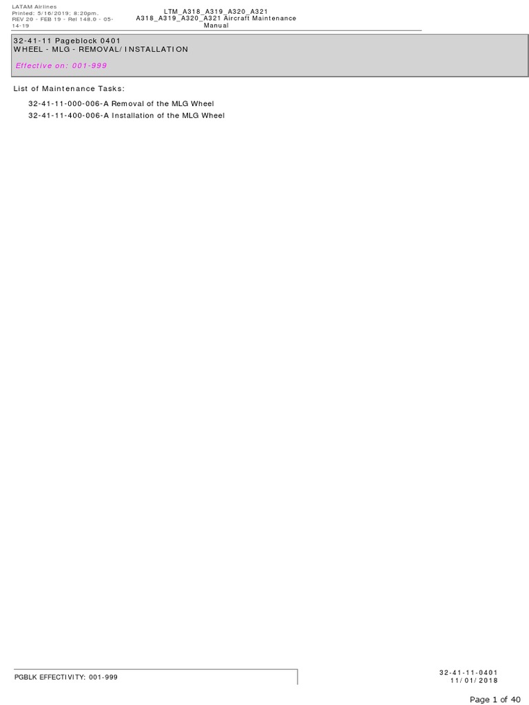 32-41-11-000-006-A Removal of The MLG Wheel 32-41-11-400-006-A ...