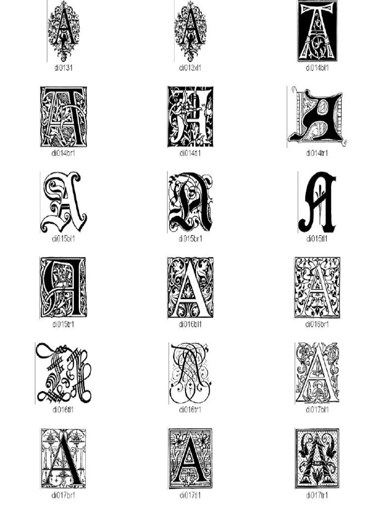 1000 Decorated Initials (Preview Collection) | PDF