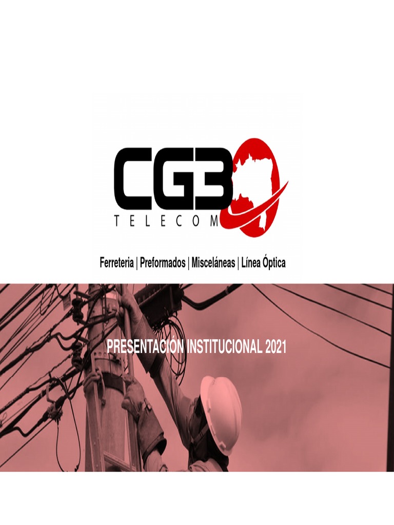 SP - CG3 - Apresentação Institucional CG3 Telecom - 2022 - Espanhol ...