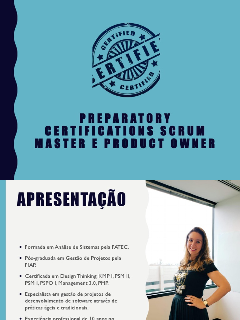 Certificações Scrum Master e Product Owner | PDF | Carreira e ...