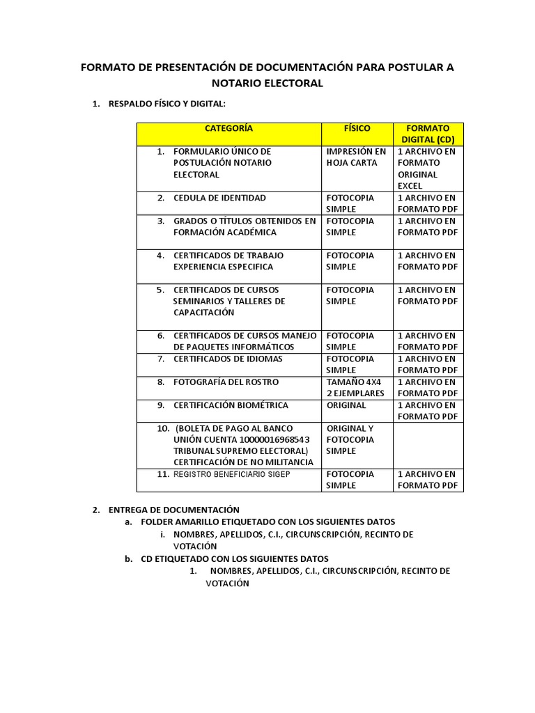Instructivo de Rellenado de Formulario | PDF