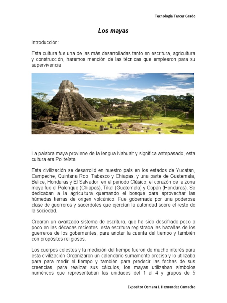 Los Mayas | PDF | Civilización maya