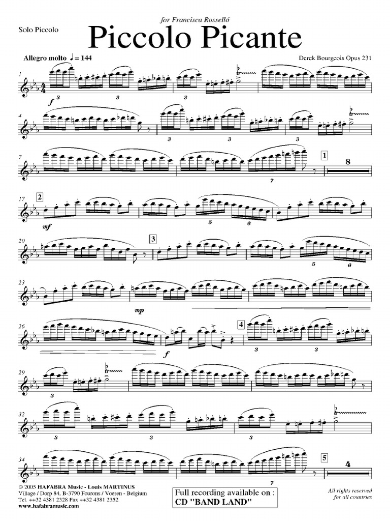 Piccolo Picante Solo | PDF