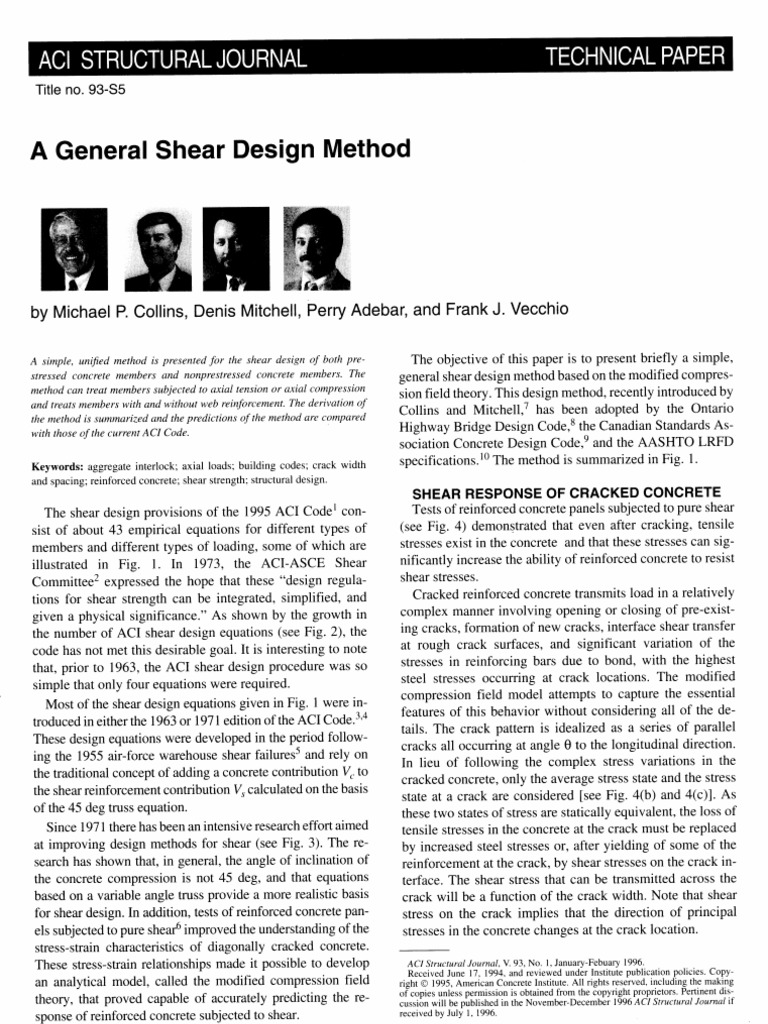 A General Shear Design Method | PDF