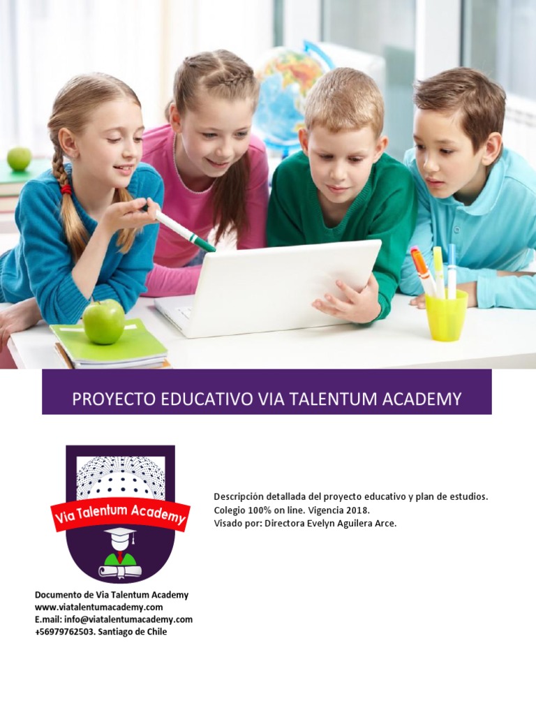 PROYECTO EDUCATIVO VIA TALENTUM ACADEMY2019 Rev.2 | PDF | Aprendizaje ...
