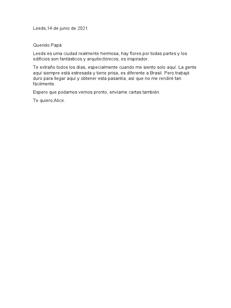 Carta Espanhol | PDF