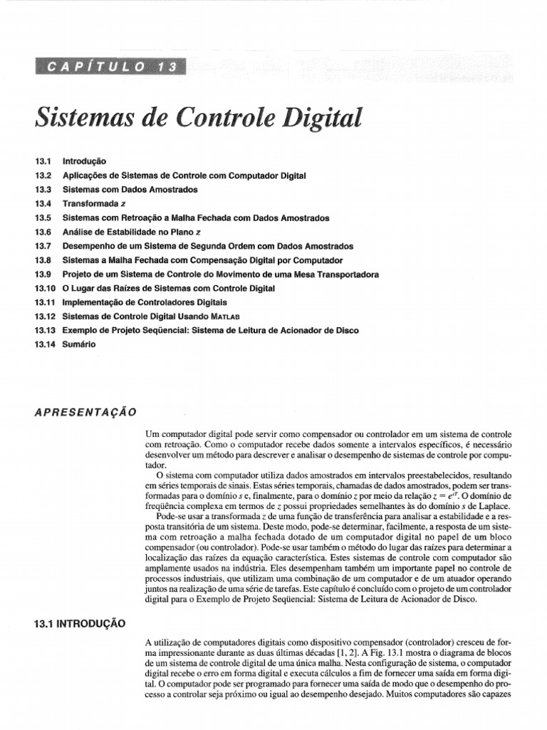Livro Sistemas de Controle Modernos | PDF