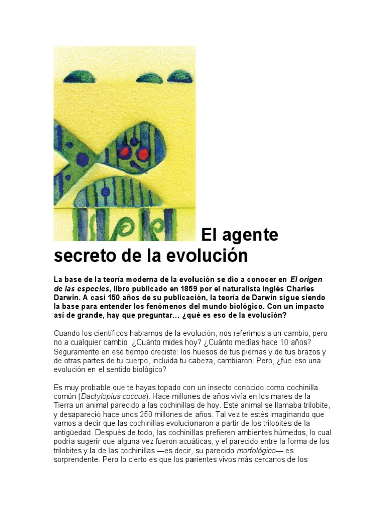 El Agente Secreto de La Evolución | PDF | Evolución | Mutación