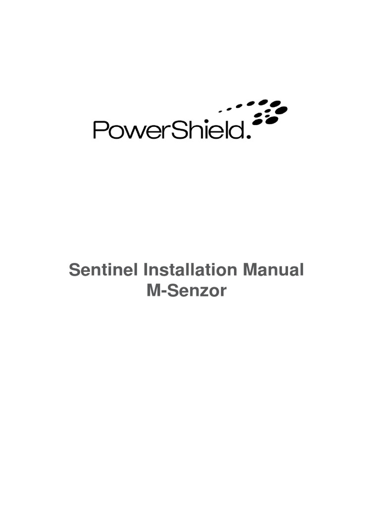 6300 055d Sentinel Installation Manual M Senzor | PDF | Power Supply | Electrical Components