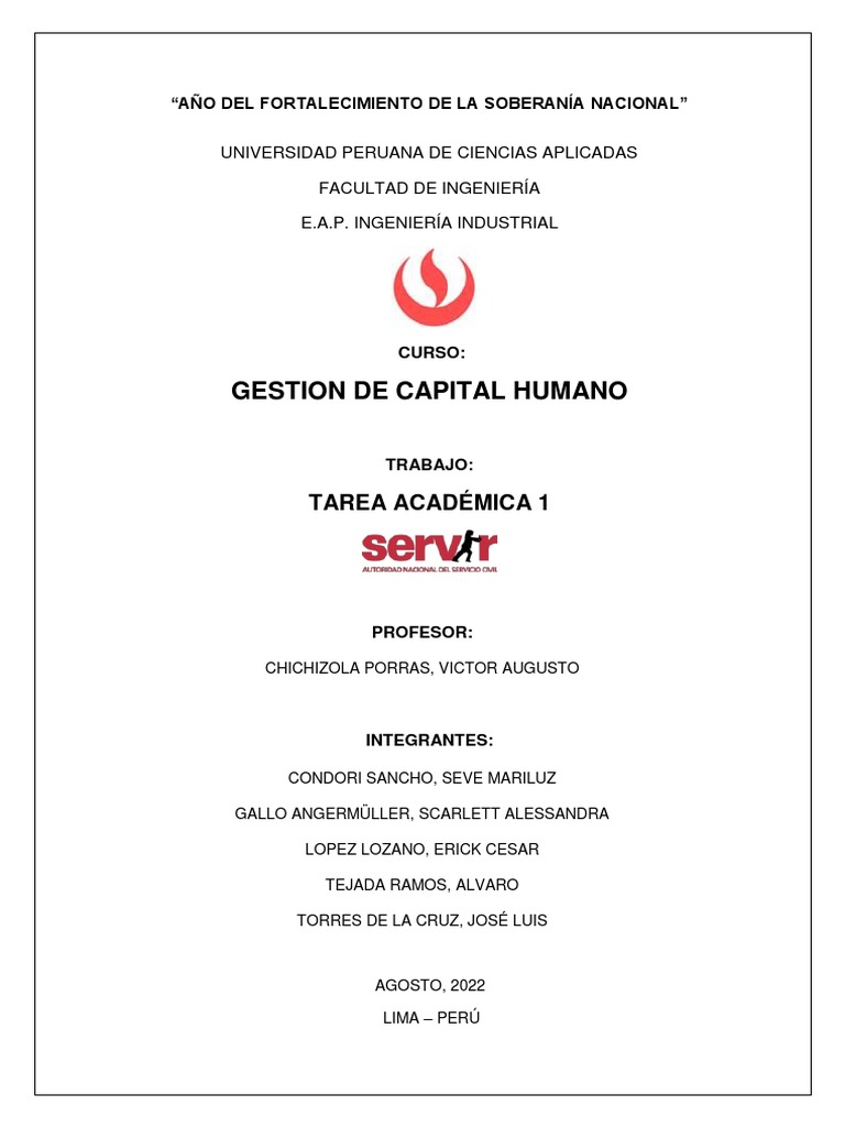 TA1 - Grupo 4 - Caso Servir | PDF | Business | Las emociones